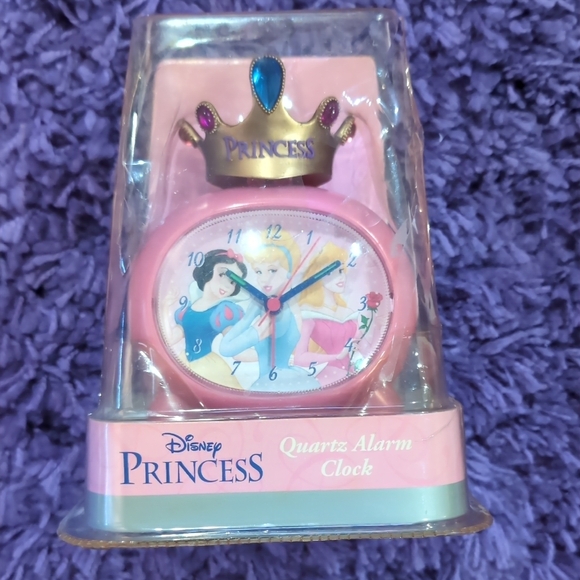Disney | Toys | Disney Princess Pink Quartz Alarm Clock With Crown On ...